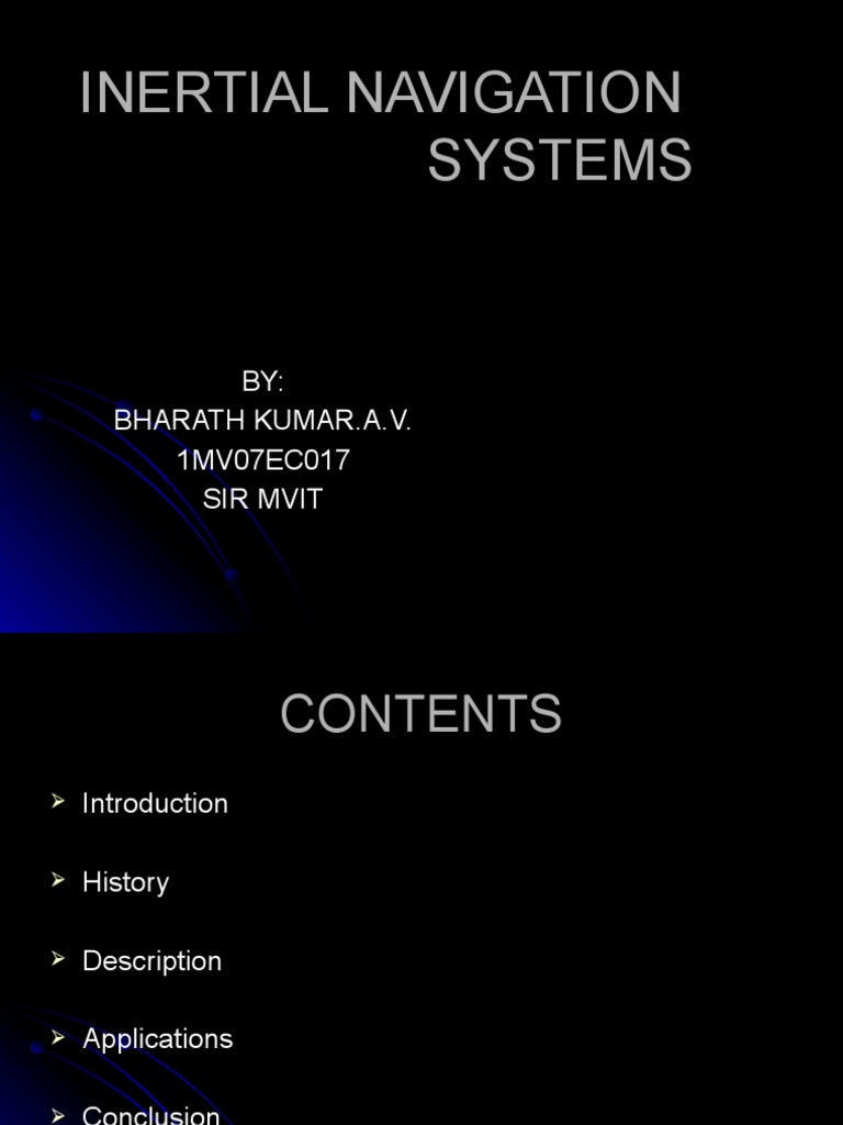 Inertial Navigation Systems Pdf Inertial Navigation System Gyroscope