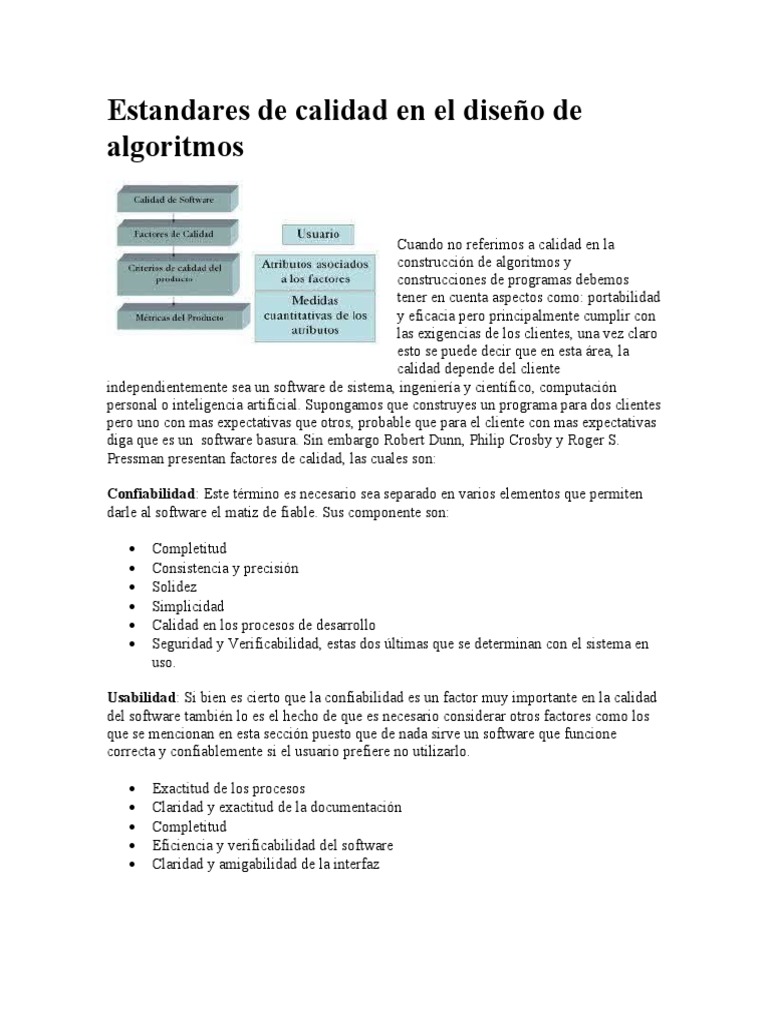 Estandares de Calidad en El Diseño de Algoritmos | PDF | Identificador ...