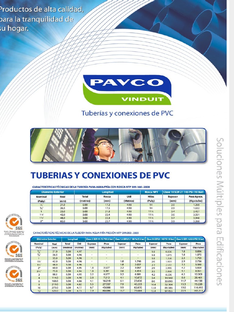 Fdocuments - Ec - Pavco Tuberia PVC Edificaciones 2013pdf | PDF