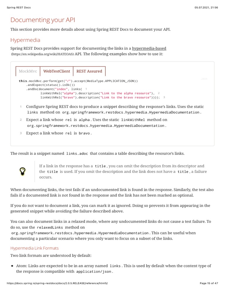 Spring Rest Api Documenting | Download Free PDF | Data Type | Boolean Data Type