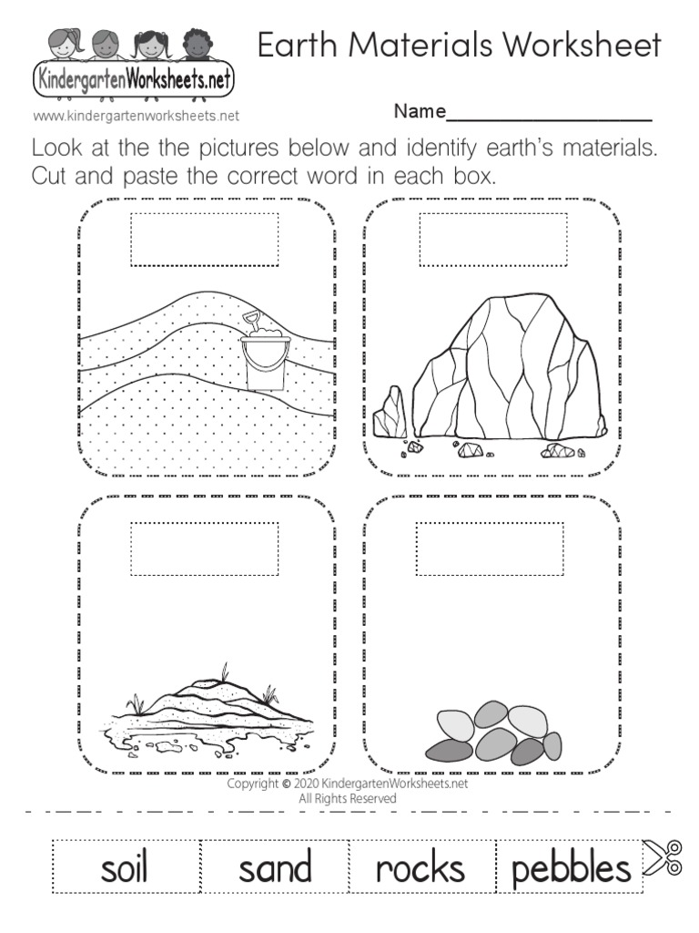 Earth Materials Worksheet | PDF