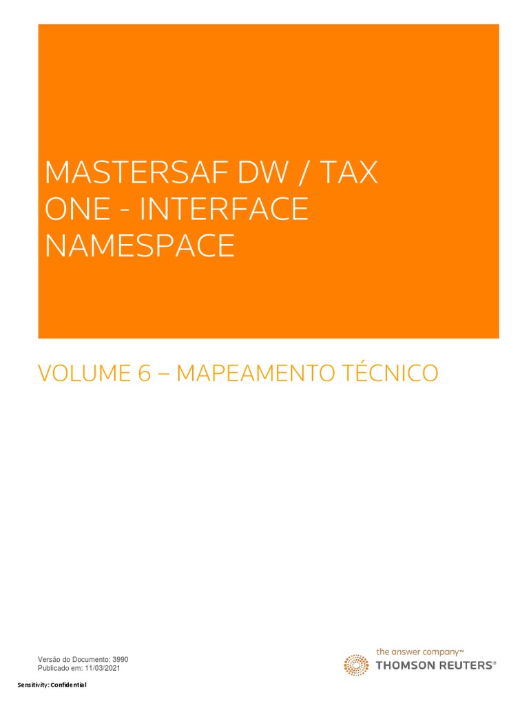 Mastersaf Interface Namespace SAP DW TAXONE Manual 6 Mapeamento Tecnico | PDF | Programas ...