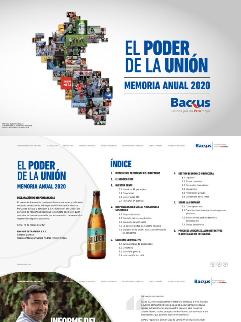 Empresa Backus | PDF | Perú | Desarrollo sostenible