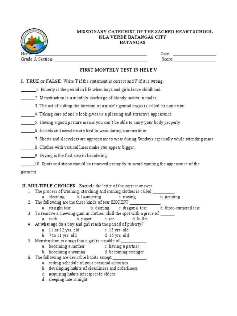 Epp 5 | PDF | Human Appearance | Clothing