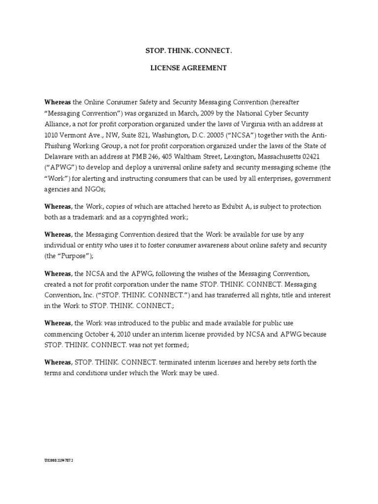 STC License Agreement Electronic Signature Version | PDF | License ...