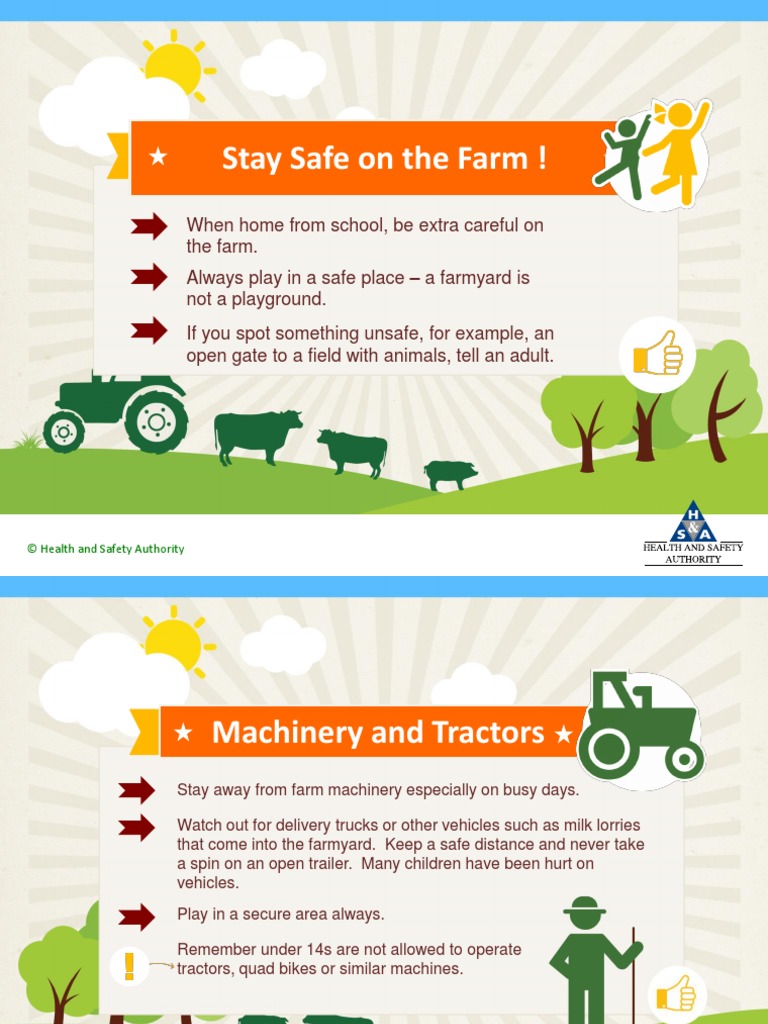 Farm Safety Presentation | PDF | Occupational Safety And Health | Transport