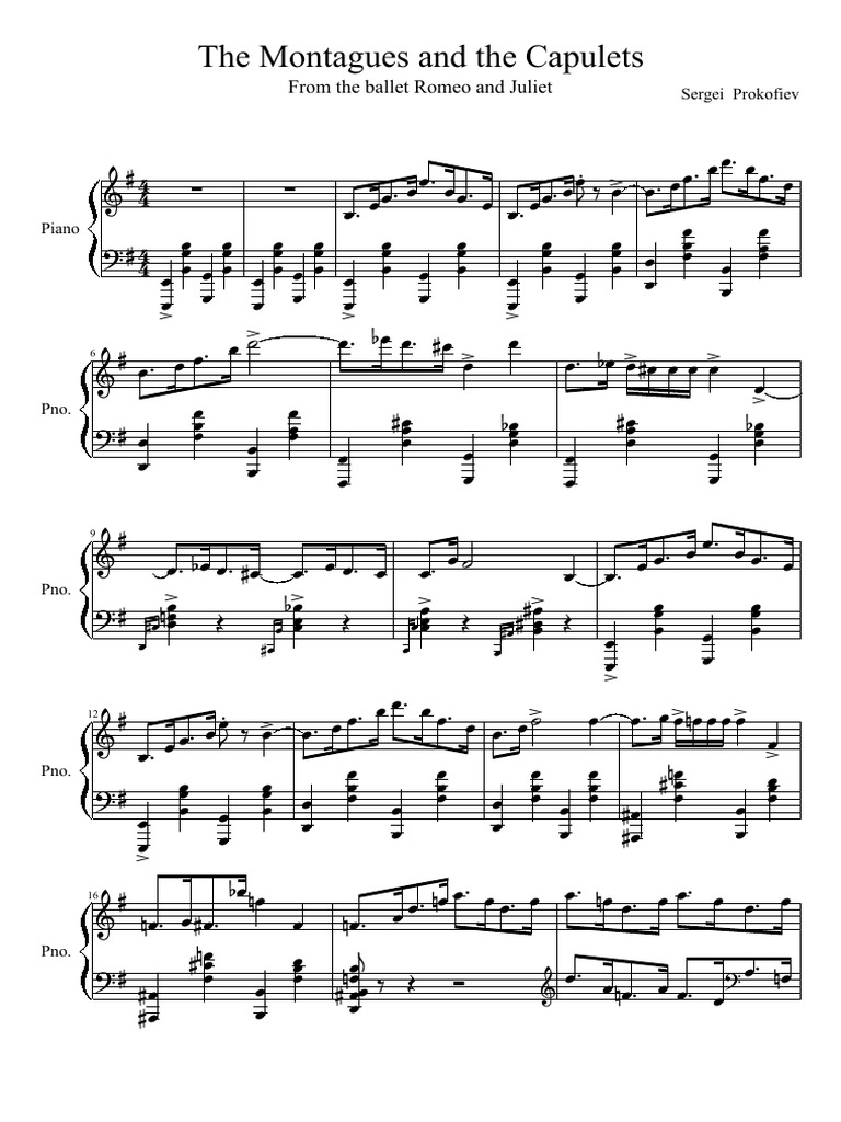 The Montagues and The Capulets-Romeo and Juliet | PDF