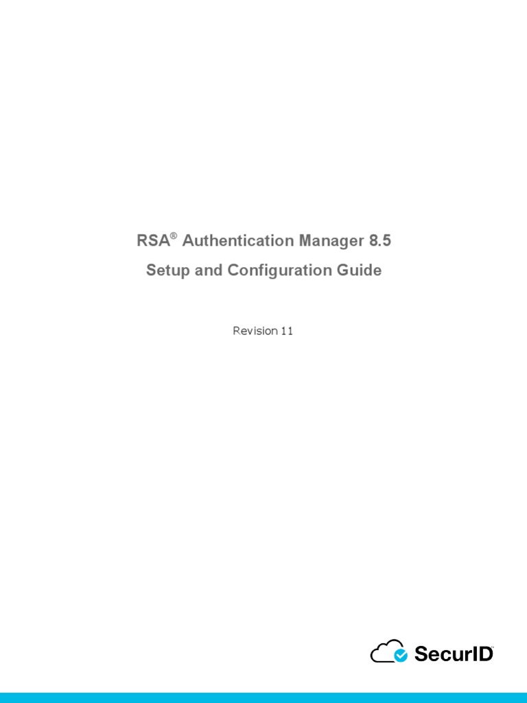 Rsa Authentication Manager 8.5 Setup Config Guide | PDF | Domain Name System | Radius