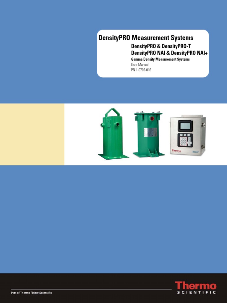 EPM Manual DensityPRO | PDF | Calibration | Ionizing Radiation