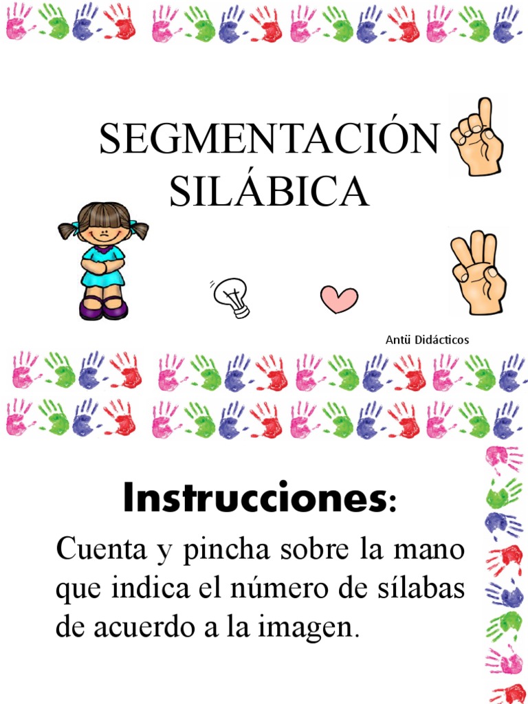 Juego de Segmentación Silábica | PDF