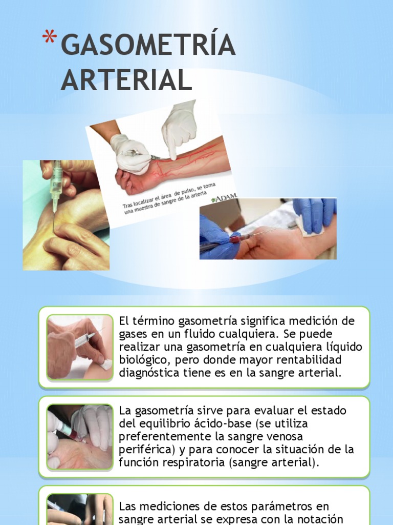 Gasometría Arterial | PDF | Vena | Medicina