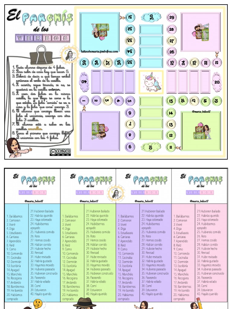 Parchís de Los Verbos | PDF