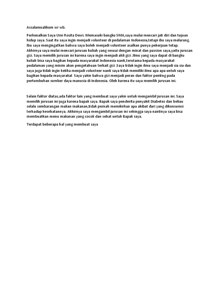 Essai Milih Gizi | PDF