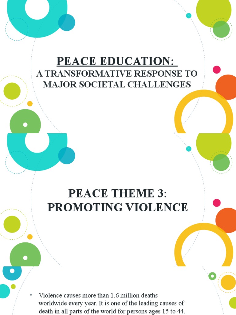 Powerpoint Peace Education | PDF | Nonviolence | Color