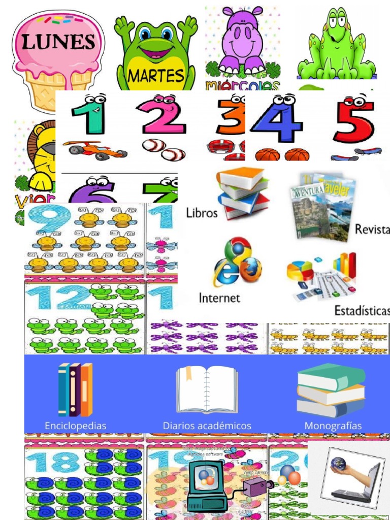 Dias de La Semana Colores y Numeros | PDF