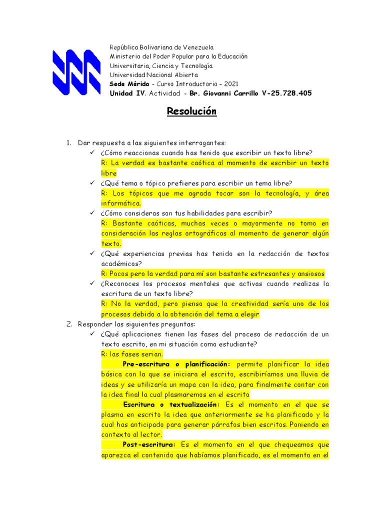 Unidad V Resuelto Giovanni Carrillo | PDF | Inflación | Precios