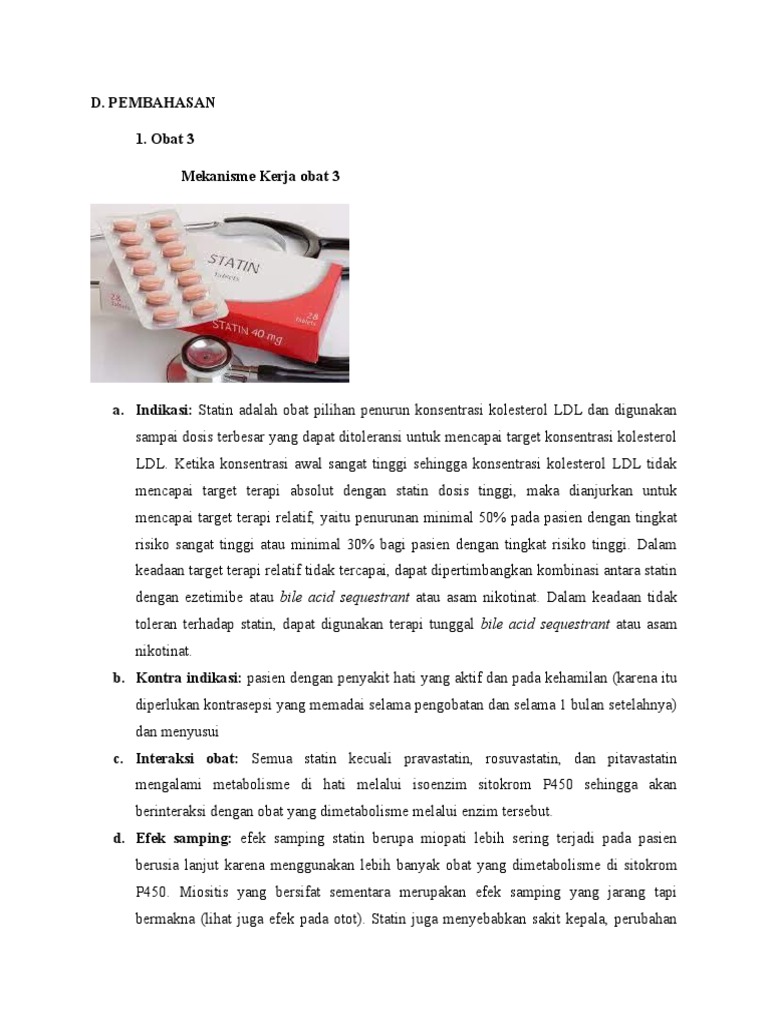 Obat Statin by #Fikrimenantuidaman | PDF | Kesehatan Holistik | Sains ...