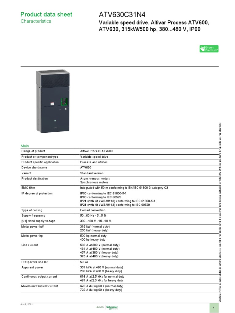 Altivar Process ATV600 - ATV630C31N4 | PDF | Electric Motor | Relay