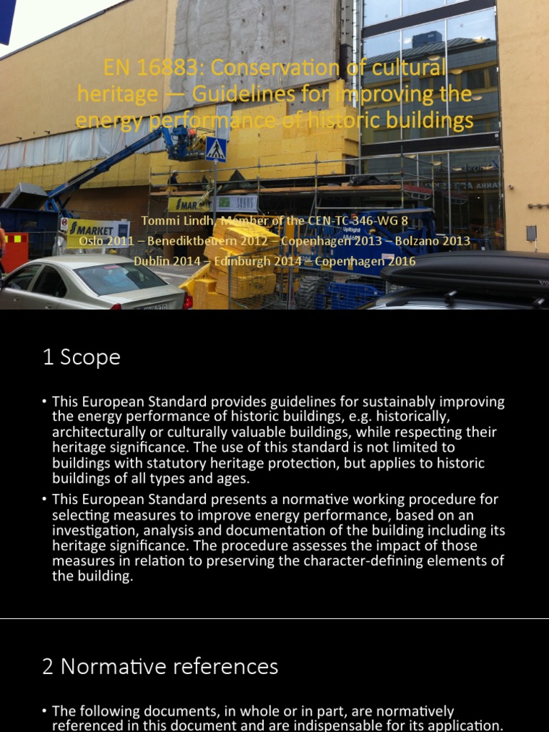 EN 16883 Presentation | PDF | Energy And Resource | Business