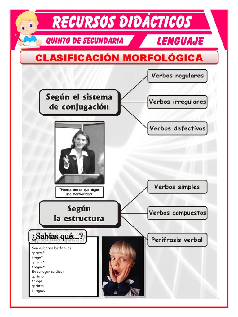 Clasificación de Verbos en Español | PDF | Relaciones sintácticas ...