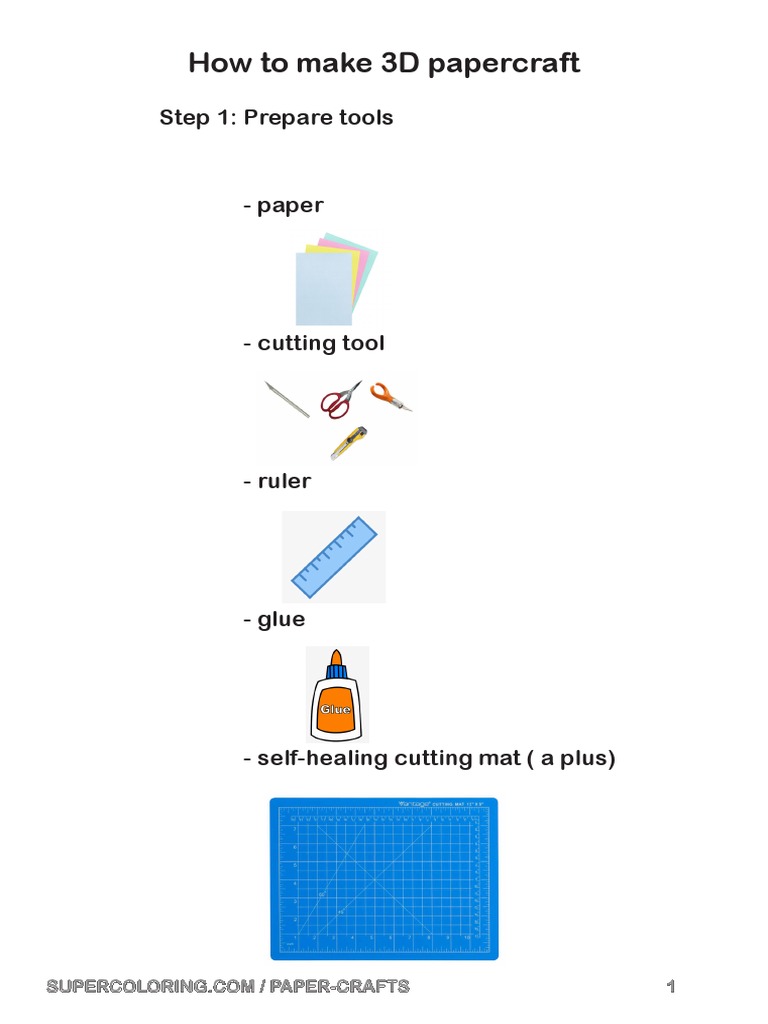 Instruction Paper Crafts | PDF