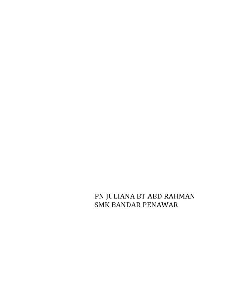 Cover Rekod PBD | PDF