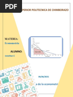 Resolución de Ejercicios de Econometría III | PDF | Mínimos cuadrados | Ecuaciones