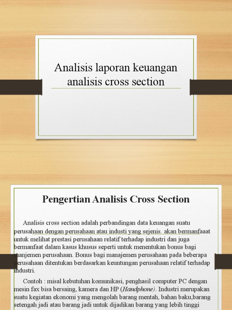 Analisis Cross Section | PDF