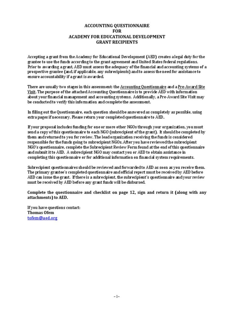 Accounting Questionnaire Template | PDF | Cheque | Banks