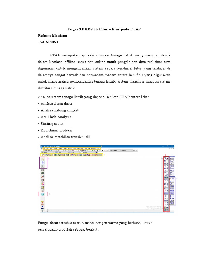 Fitur Utama Aplikasi ETAP | PDF | Sains & Matematika
