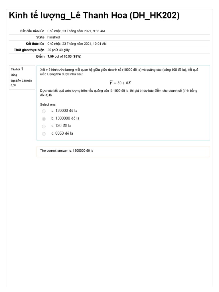 BÀI KIỂM TRA SỐ 2 - Oanh | PDF