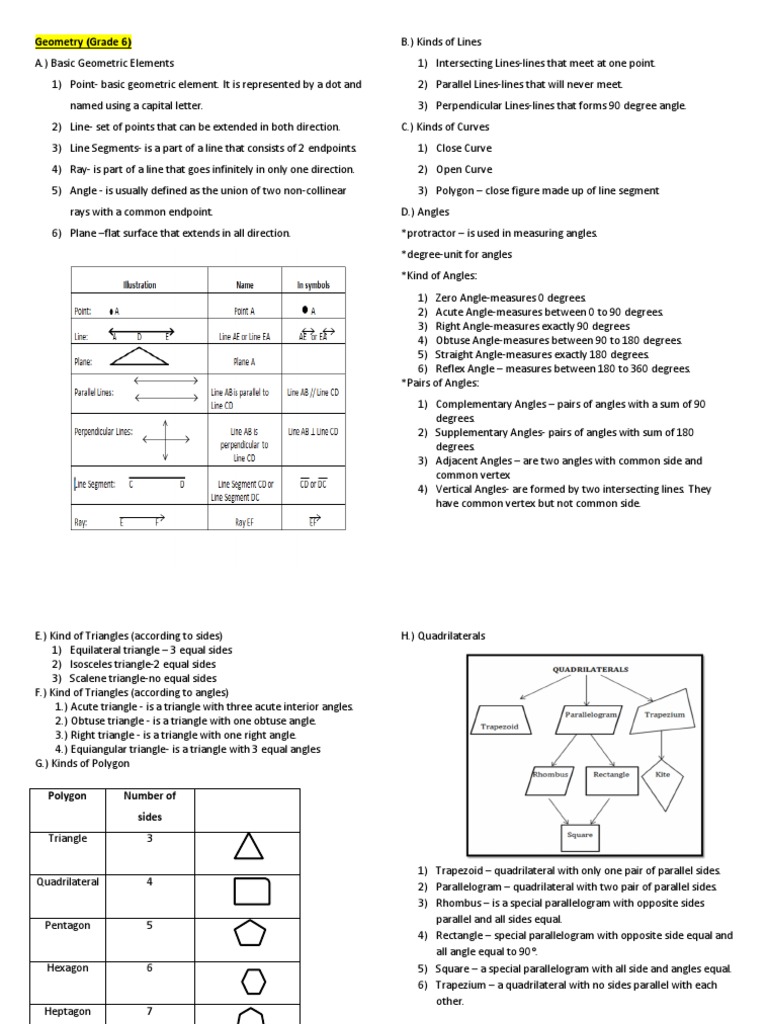 Lesson 14 (Geometry and Conversion) | PDF | Rectangle | Triangle