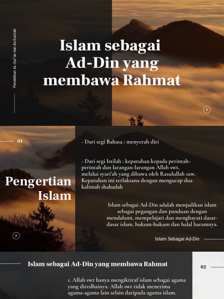 PQS F4 (Islam Sebagai Ad-Din Yang Membawa Rahmat) | PDF