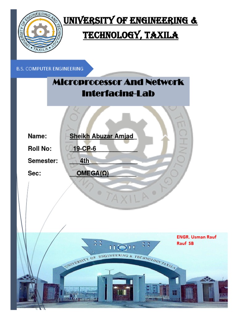 19-CP-6 Sheikh Abuzar Amjad MNI LAB 10 | PDF | Subroutine | Computer Programming