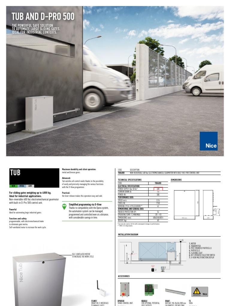 Tub and D-Pro 500: The Powerful Safe Solution To Automate Large Sliding ...