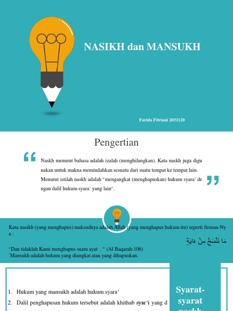 Nasikh Dan Mansukh | PDF