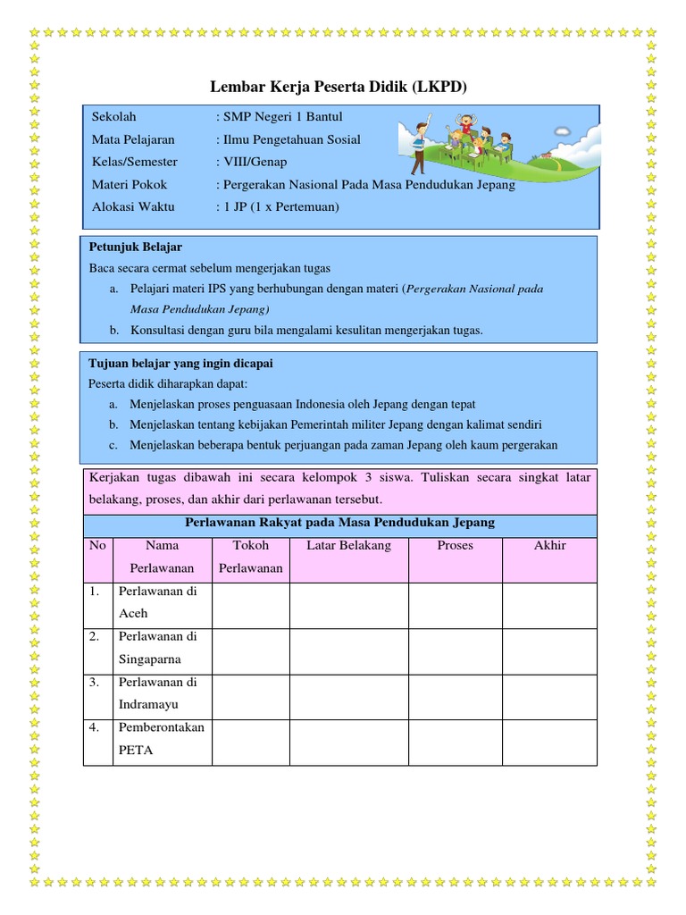 Lkpd Kelas 8 Pdf