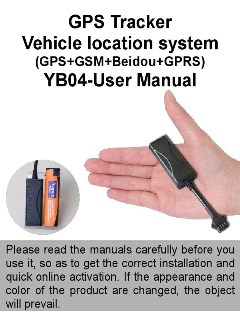 GPS Tracker Manual: Installation, Operation & Troubleshooting | PDF ...
