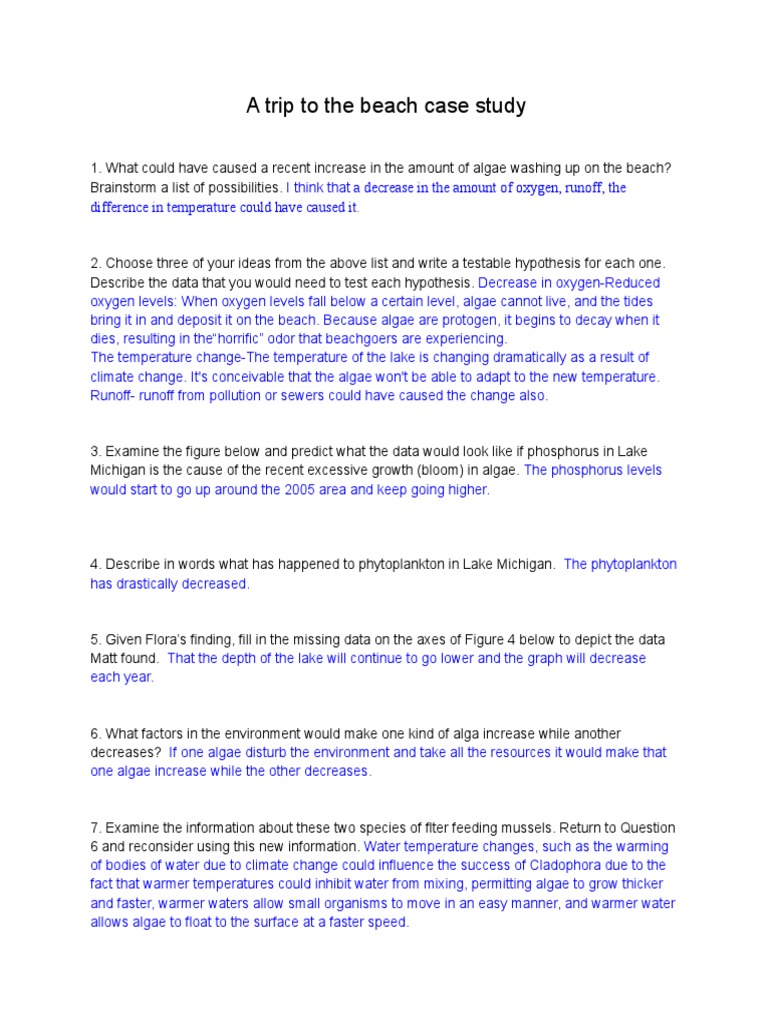 A Trip To The Beach Case Study | PDF | Invasive Species | Climate Change