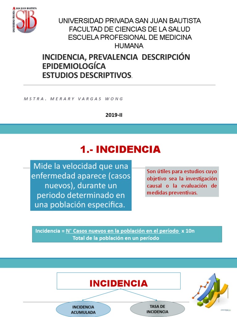 4 - Incidencia, Prevalencia - Estudios Descriptivos Epidemiologica | PDF | Epidemiología ...