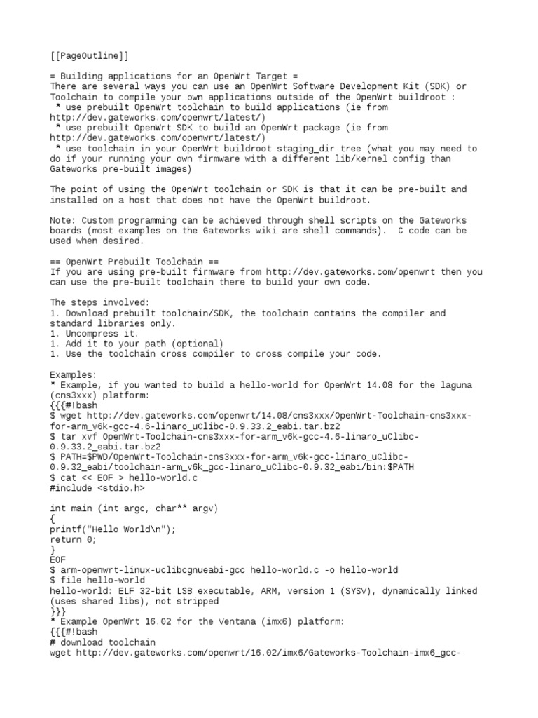 OpenWrt SDK | PDF | Free Software | Information Technology Management