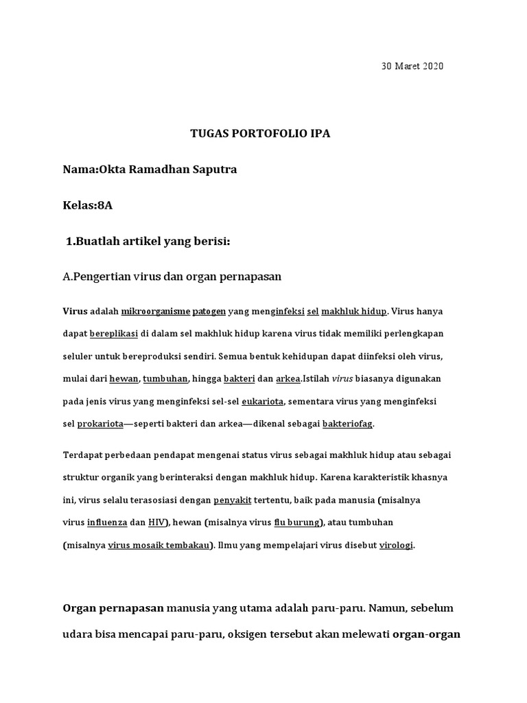Tugas Portofolio Ipa | PDF