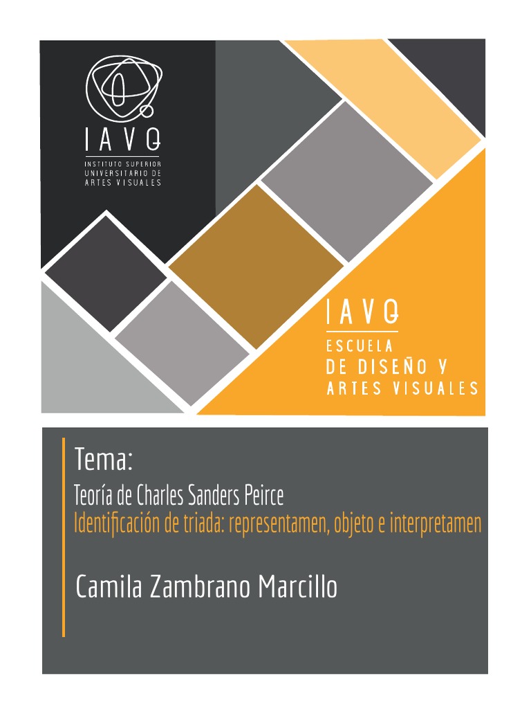 Triada de Peirce: Ejemplos y Análisis | PDF