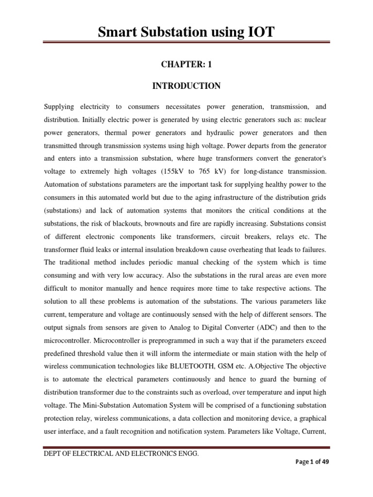 Smart Substation | PDF | Capacitor | Arduino