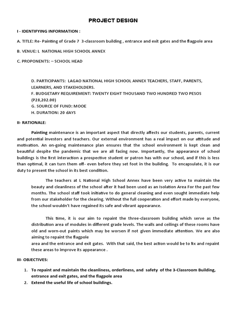 Project Design - Repainting | PDF | Business