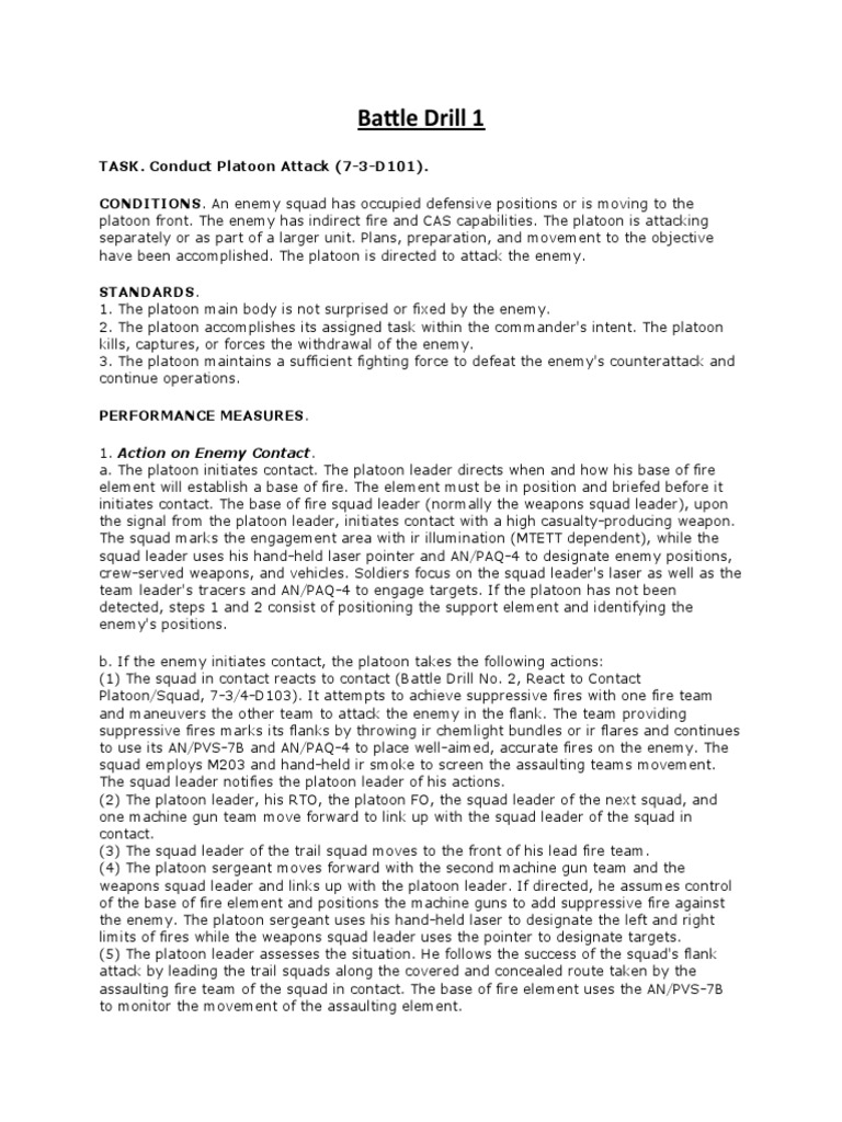 Battle Drills 1-8