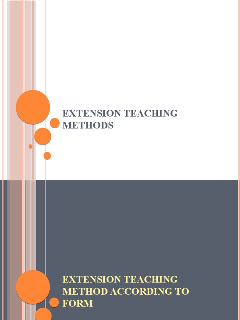 AEC12 Extension Teaching Methods | PDF | Human Nature | Psychological ...