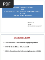 Central Sterile Supply Department (CSSD) PPT | PDF | Sterilization ...