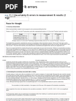 Calculating Uncertainty in GCSE Chemistry | PDF | Chemical Substances ...