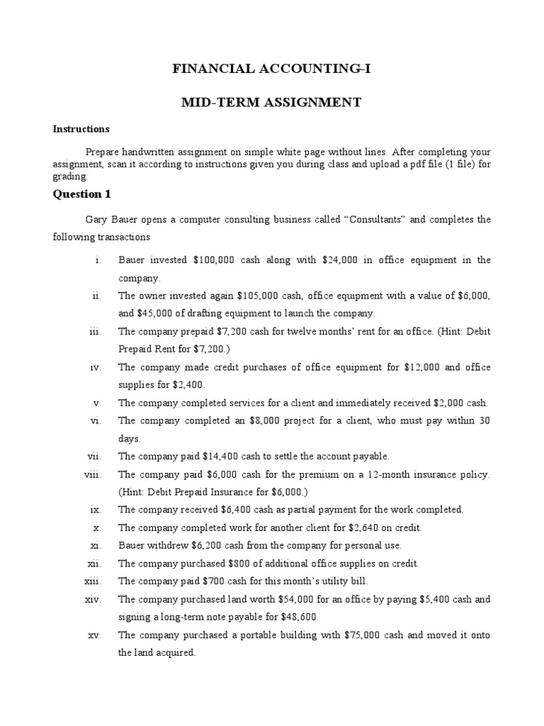 FA I Mid Assignment Moellim | PDF | Debit Card | Cash